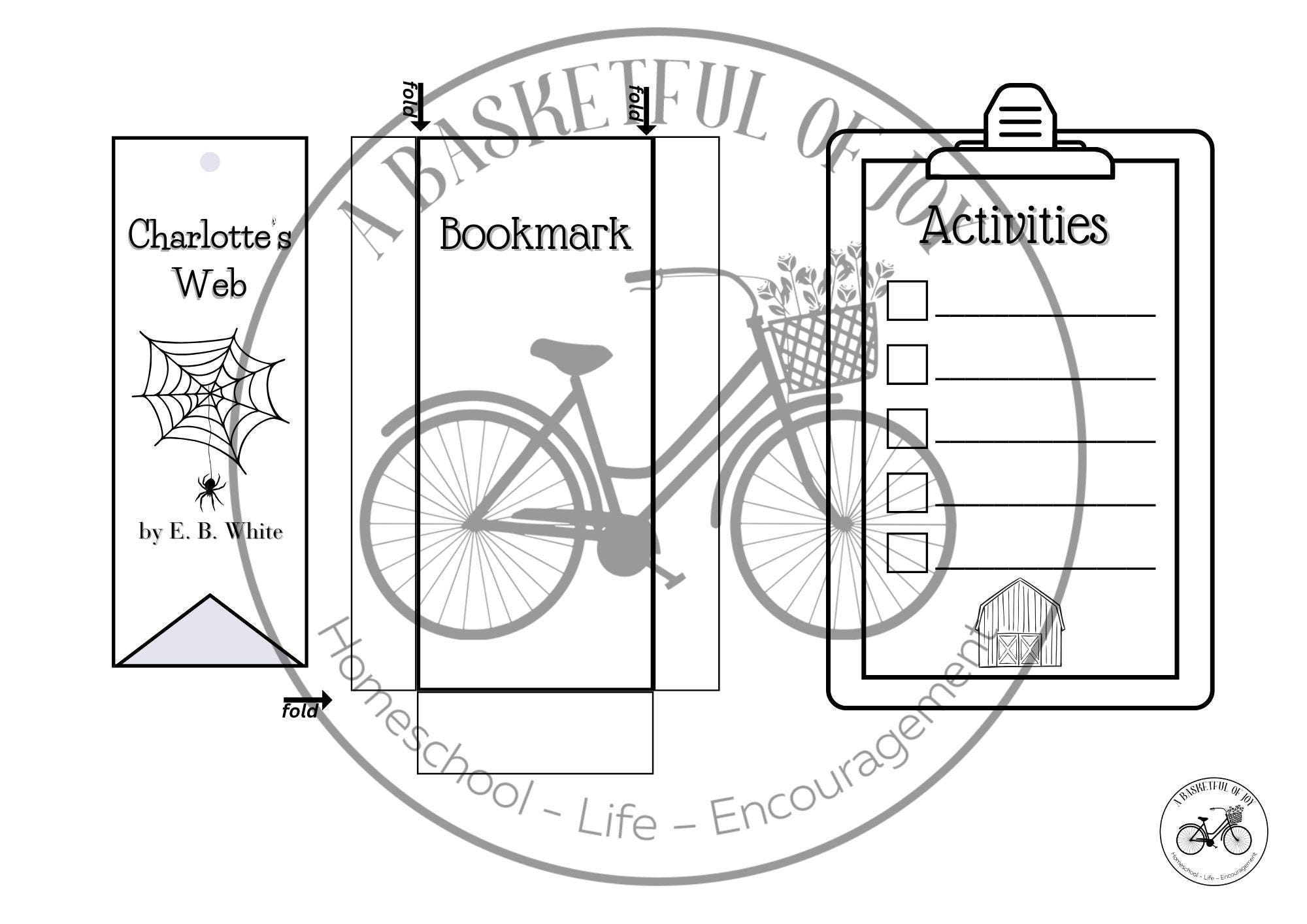 Charlotte's Web Lapbook Kit - Novel Themed Lapbook Kit - Etsy