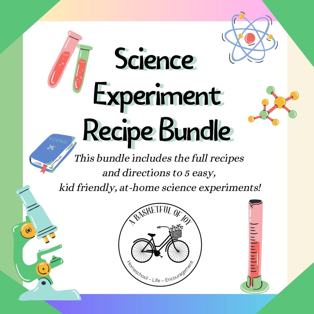 Science Experiment Recipe Bundle - Heidisbasketfulofjoy - Etsy