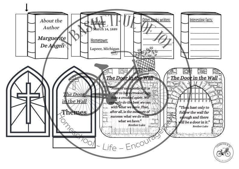 The Door in the Wall Novel-themed Lapbook Kit - Etsy