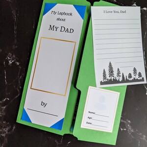 All About Dad- Lapbook Kit Fathers Day - Etsy