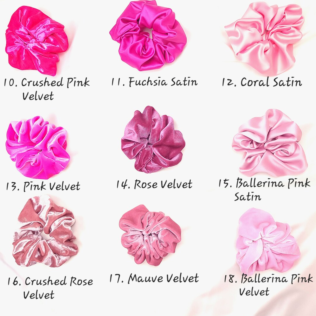 Luxurious Satin & Velvet Scrunchies for ALL Hair Types | Unique Hair ...