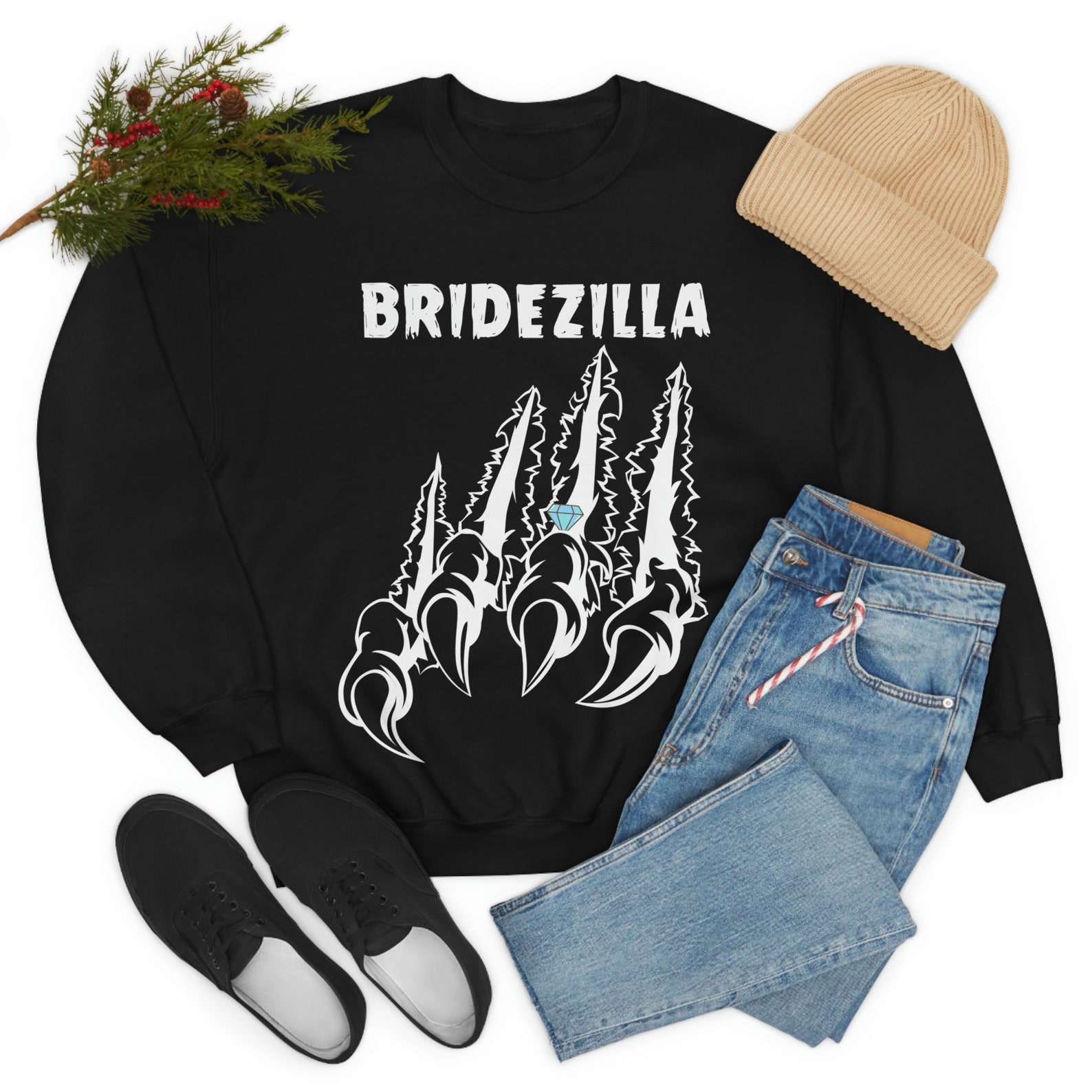 Bridezilla Crewneck Sweatshirt - Etsy