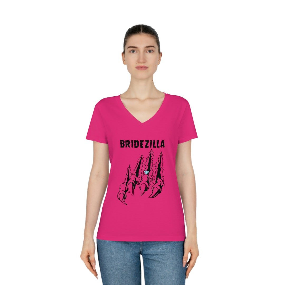 Funny Bridezilla Claw With Diamond V-neck T-shirt - Etsy