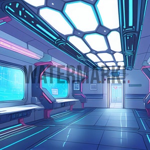 5 Space Station Stream Background Assets Perfect for Any V-tuber ...