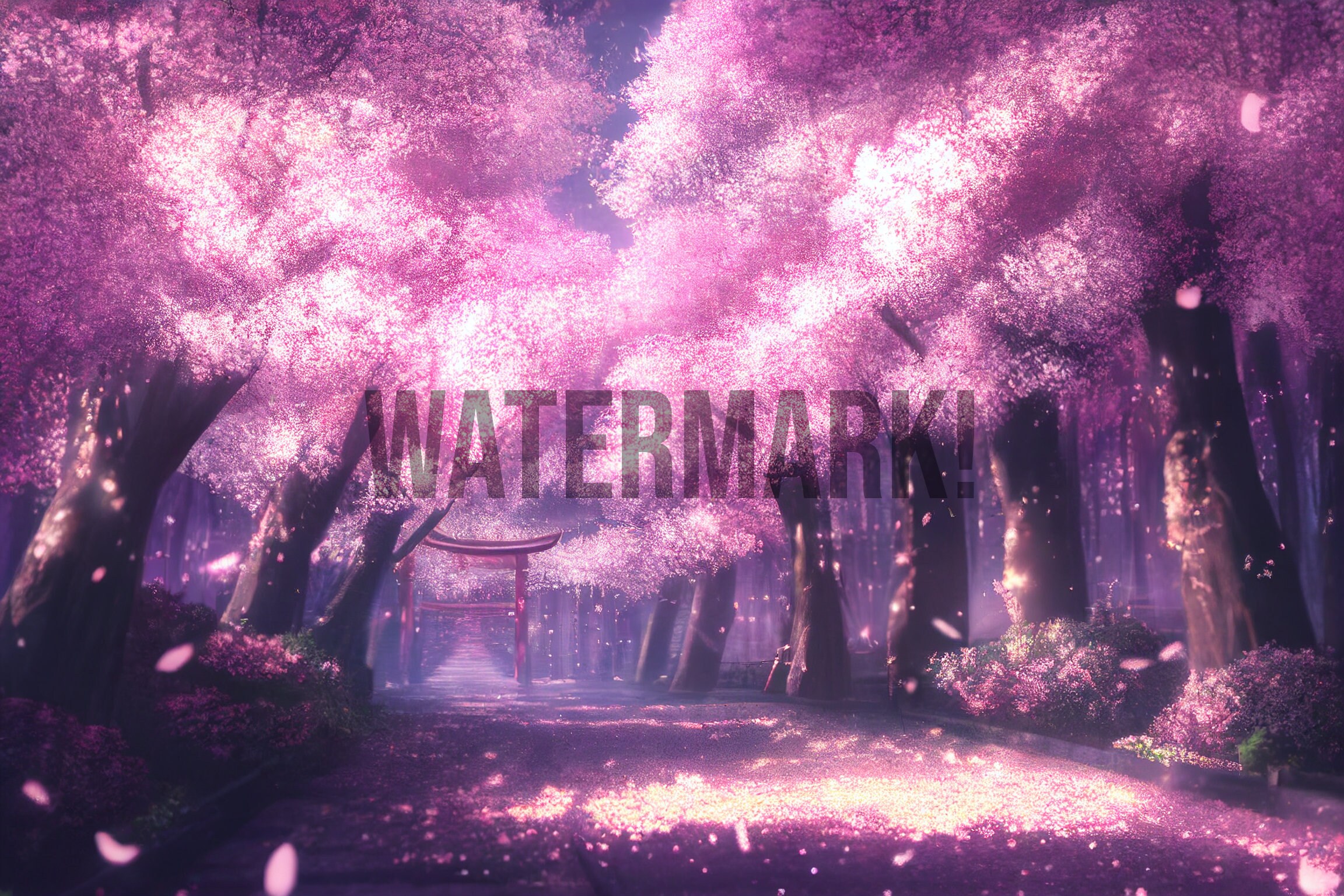 5 Cherry Blossom Stream Background Assets Perfect for Any V-tuber ...