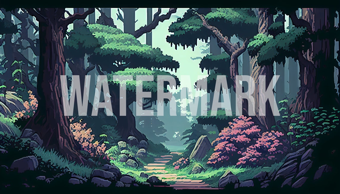 5 Pixel Art Enchanted Forest Background Assets 4k Wallpaper Perfect for ...