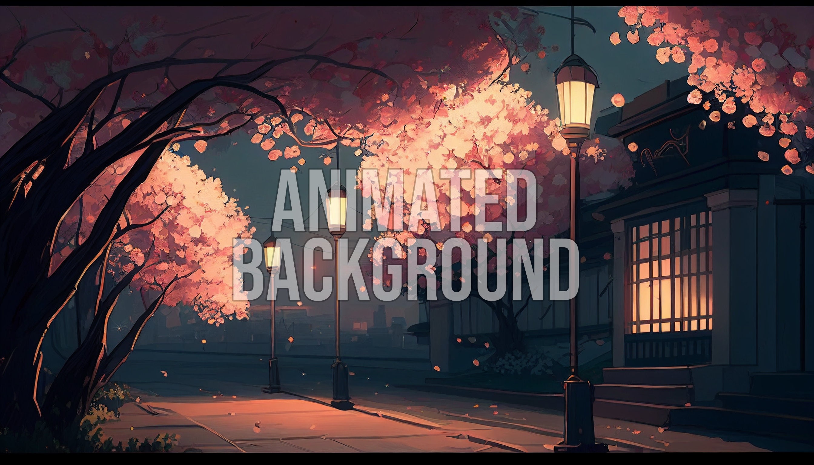 4 ANIMATED BACKGROUNDS BUNDLE Full Hd Lofi Perfect Looped Vtuber Twitch ...