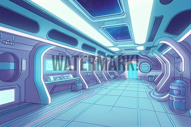 5 Space Station Stream Background Assets Perfect for Any - Etsy