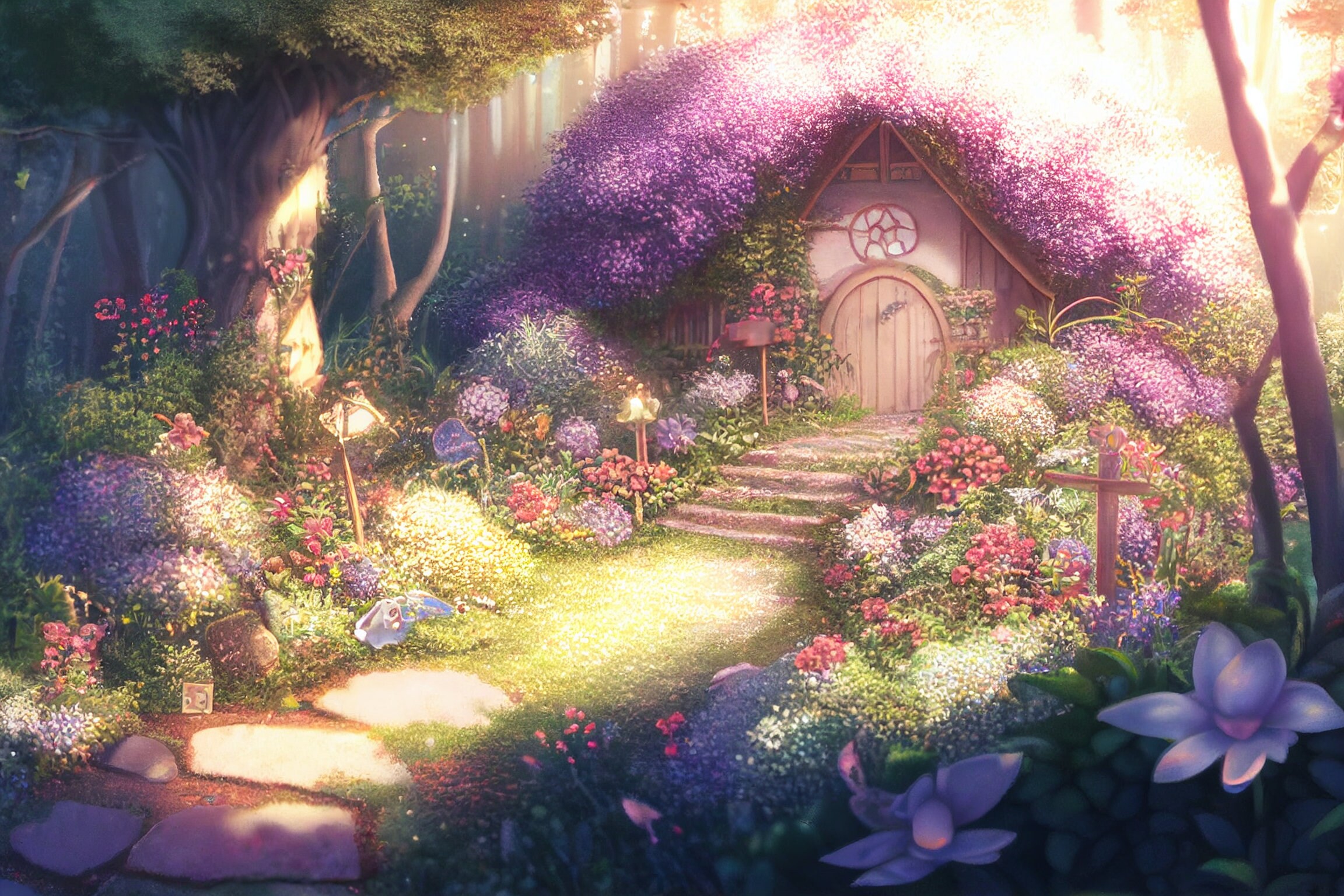 Fantasy Garden Backgrounds Hd