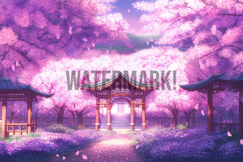 5 Cherry Blossom Stream Background Assets Perfect for Any - Etsy