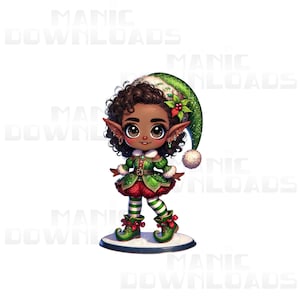 Black Christmas Fairies Clipart Bundle 2 | 8 High-resolution Pngs ...