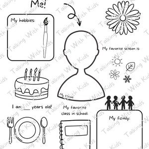 All About Me Getting to Know You Worksheet - Etsy