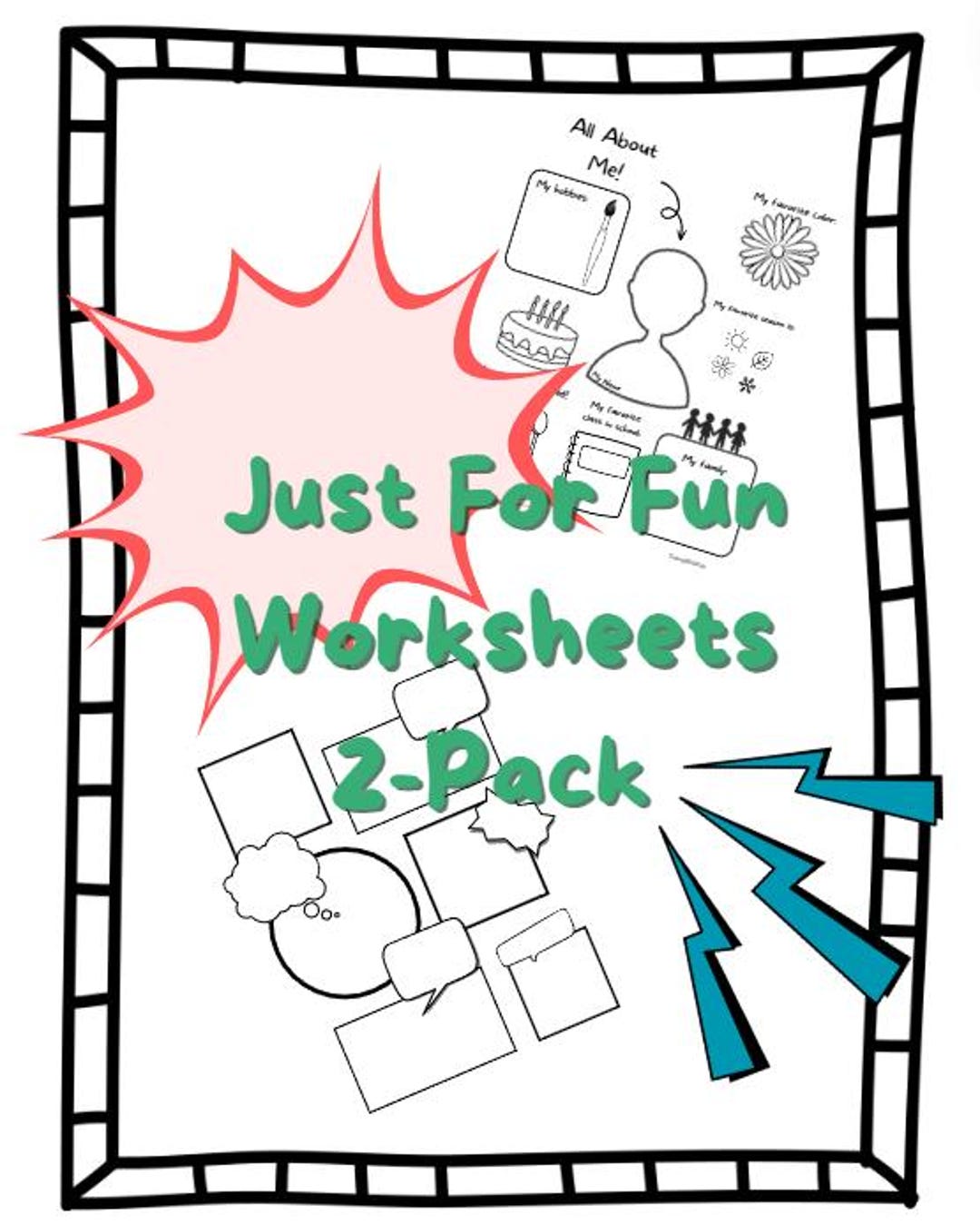 Getting to Know You | Blank Comic Strip | Multi Pack Worksheets | Just ...