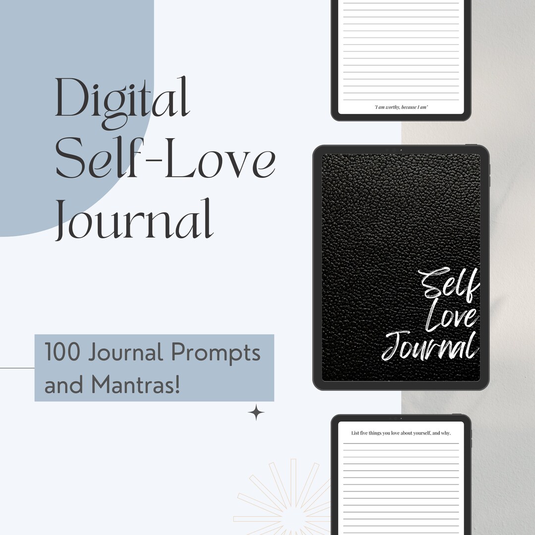 Digital Self-love and Confidence Journal - 100 Journal Pages With ...