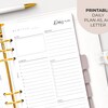 PRINTABLE A5, A4 + Letter Daily Planner, Printable Day on One Page ...