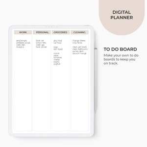Digital to Do List Digital Planner Digital Planner iPad to Do Planner ...