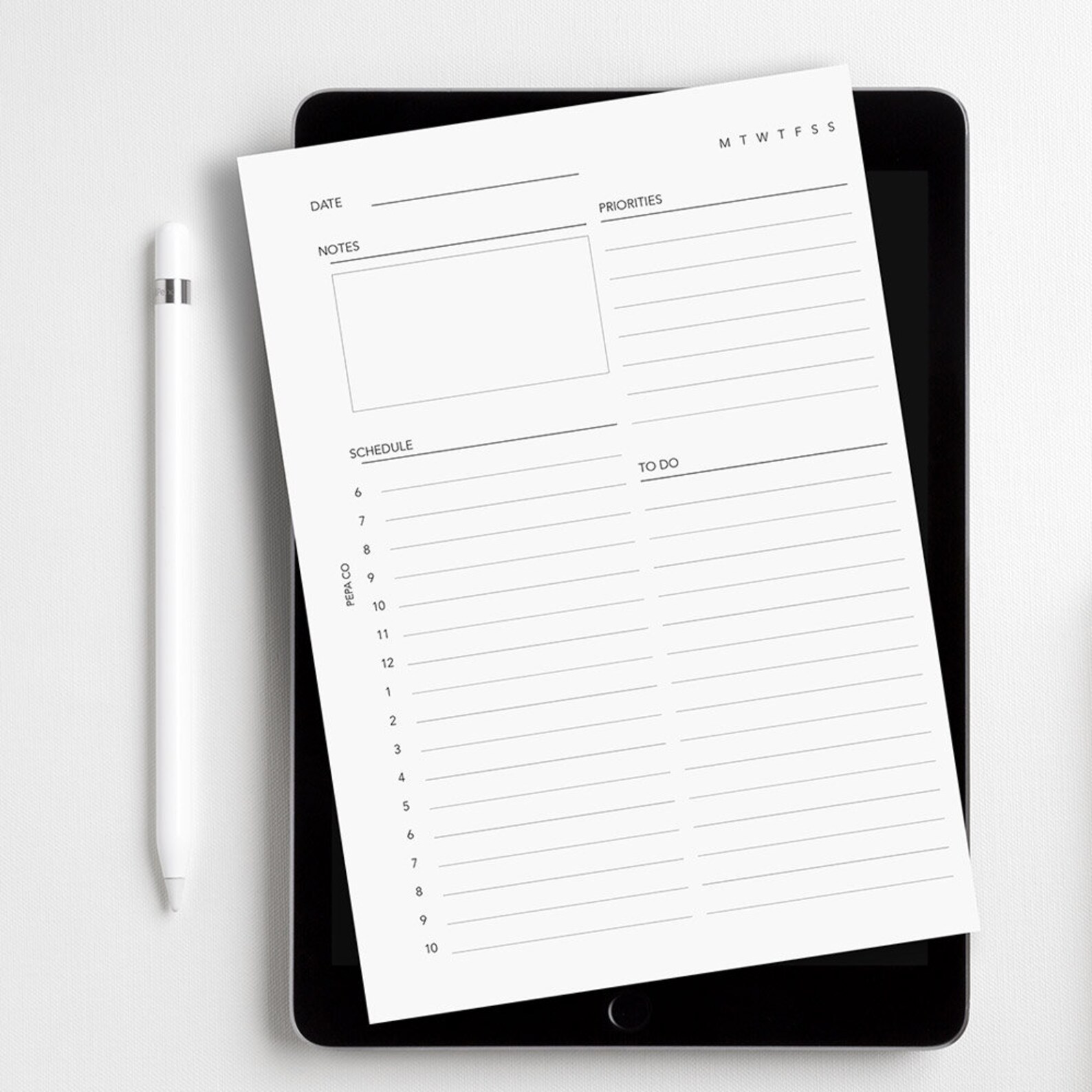 PRINTABLE A4 Daily Planner Insert, Printable Day on One Page, Printable ...