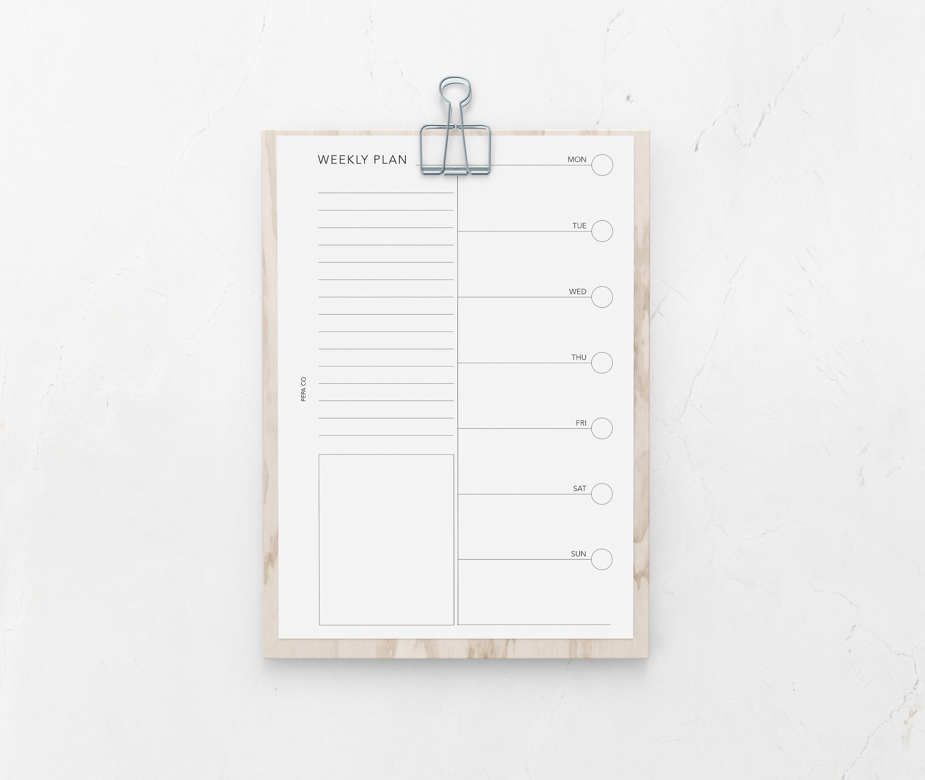 Letter Printable Weekly Plan Planner Insert | Printable Week on One ...