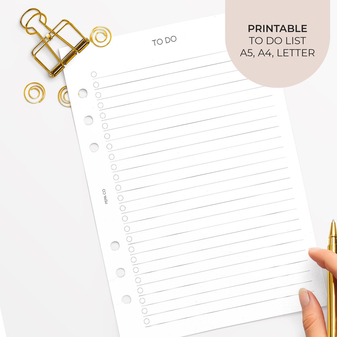 PRINTABLE A5 A4 Letter to Do Planner Printable to Do List - Etsy