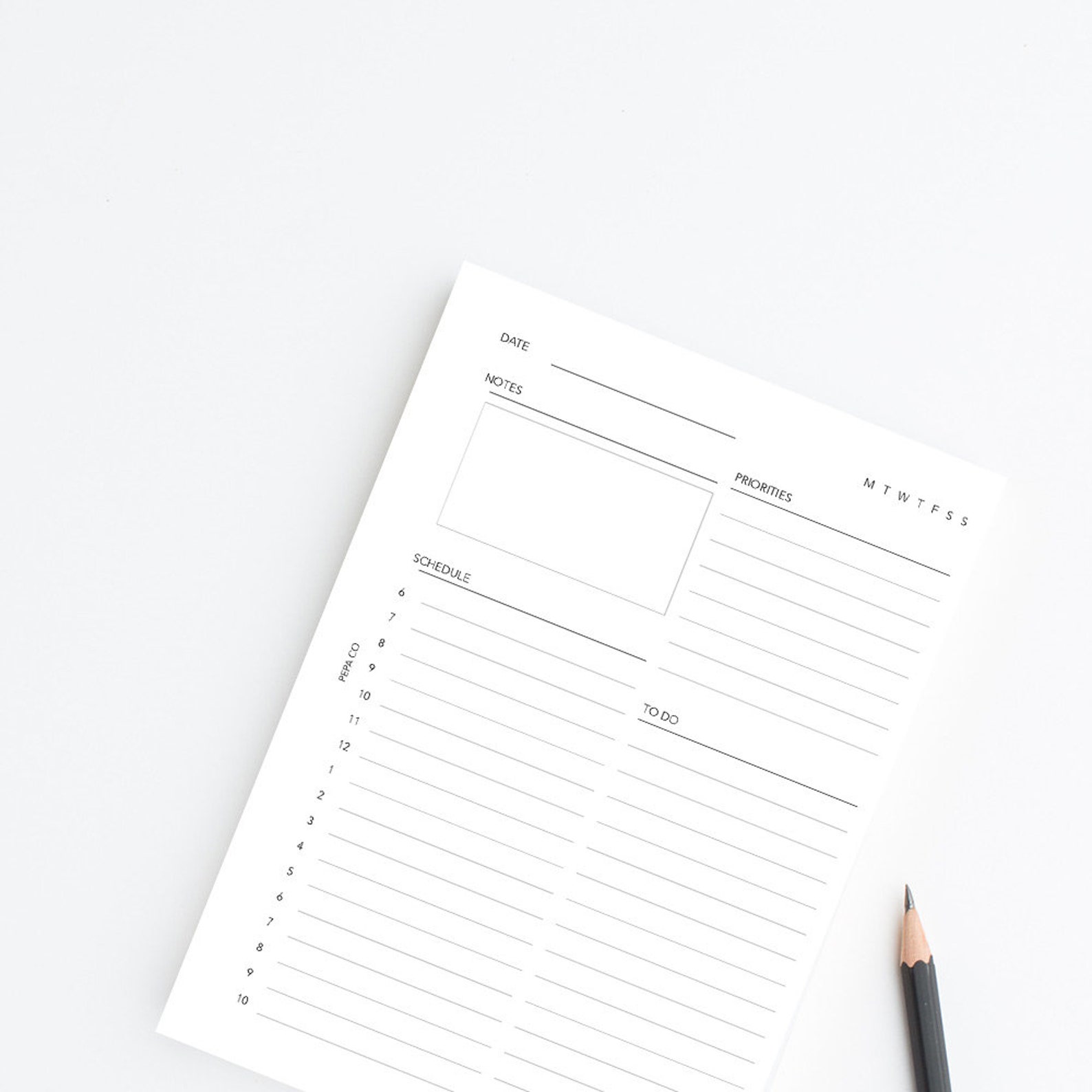 PRINTABLE A4 Daily Planner Insert, Printable Day on One Page, Printable ...