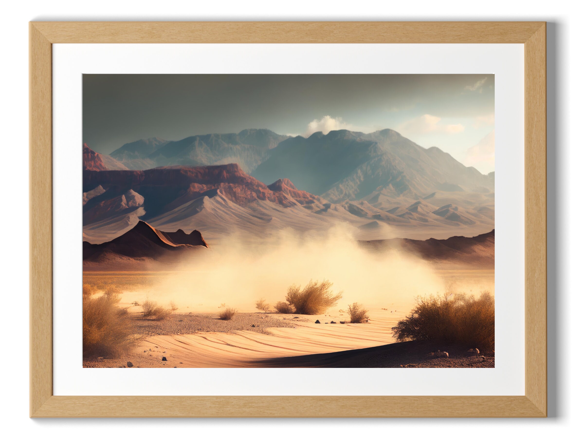 Desert Mountains Mesa Sand Dust Artwork Digital Download - Etsy