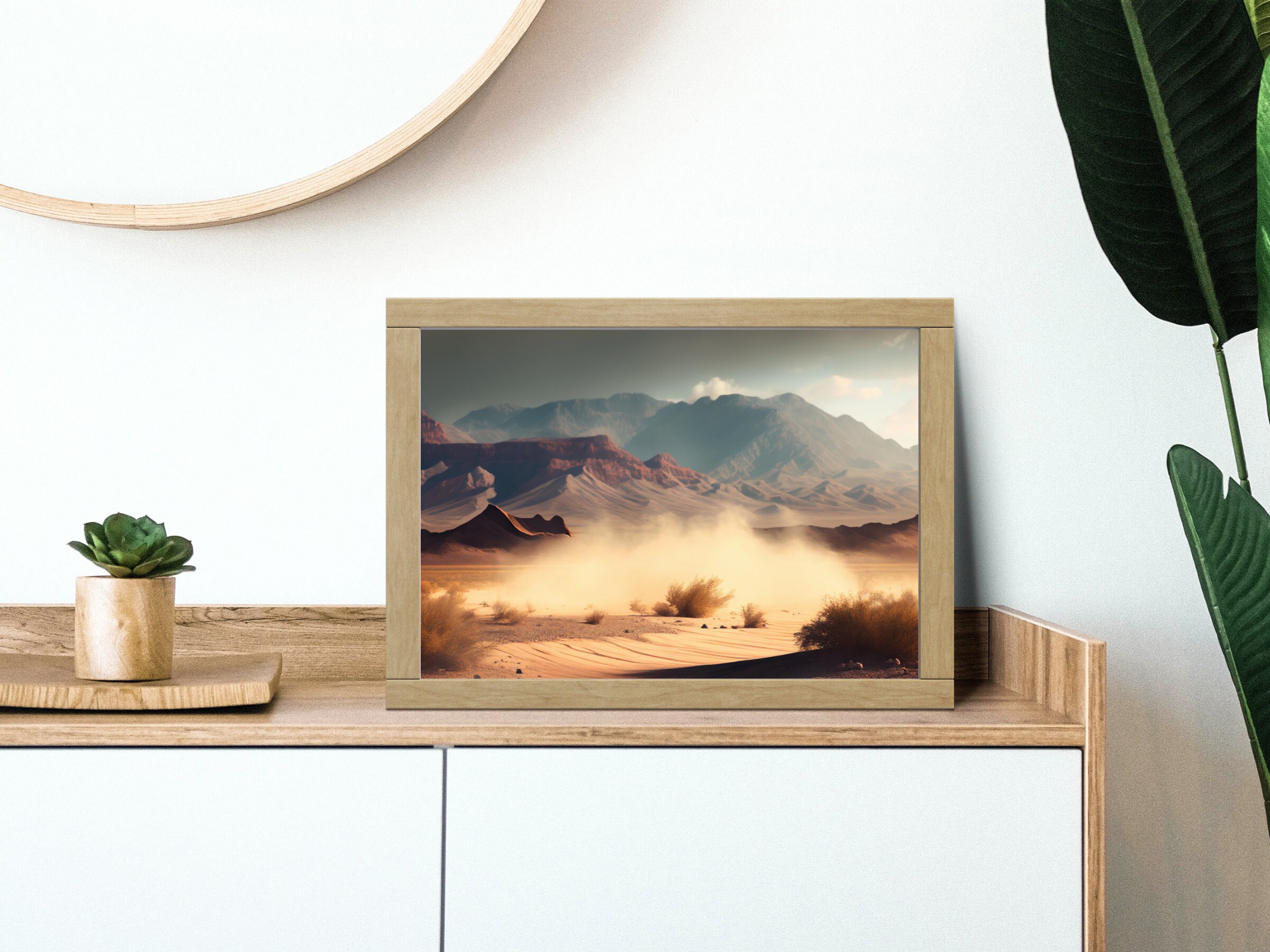 Desert Mountains Mesa Sand Dust Artwork Digital Download - Etsy