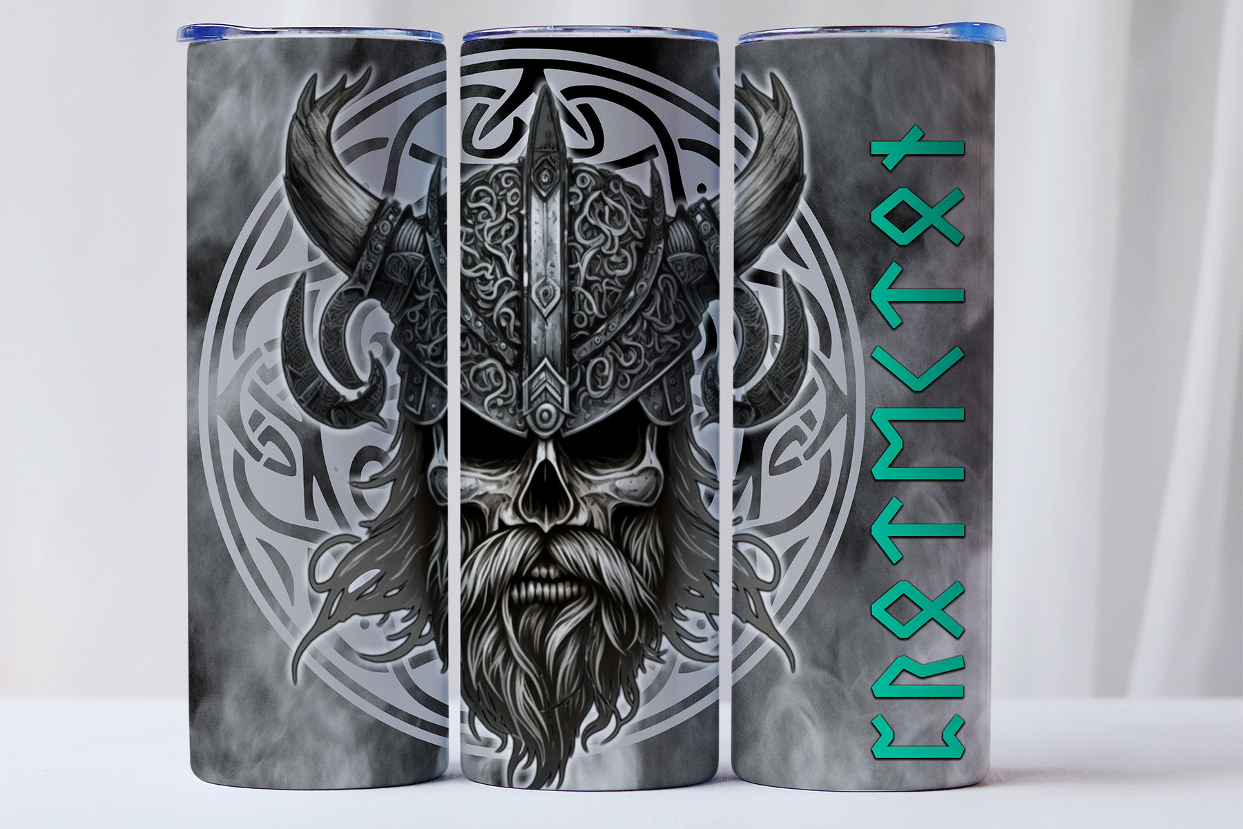 20oz Tumbler Wrap Viking With Runes for Protection Digital Download PNG ...