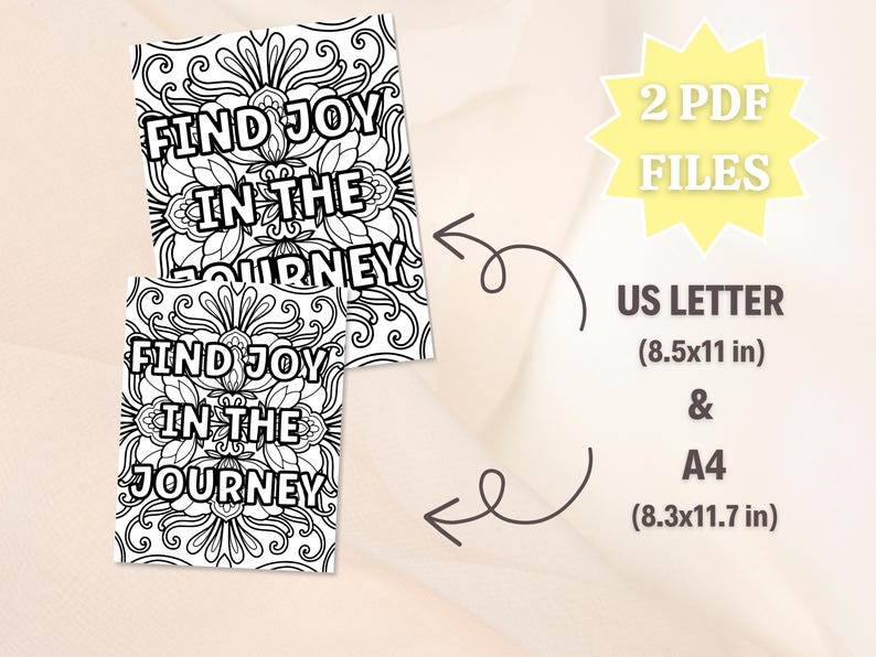 Motivational Floral Coloring Pages 25 Printable Coloring Pages, US ...