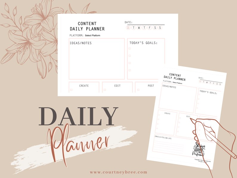 Social Media Planner Bundle (8.5x11 & A5) | Fillable/printable - 7 Colors - Etsy
