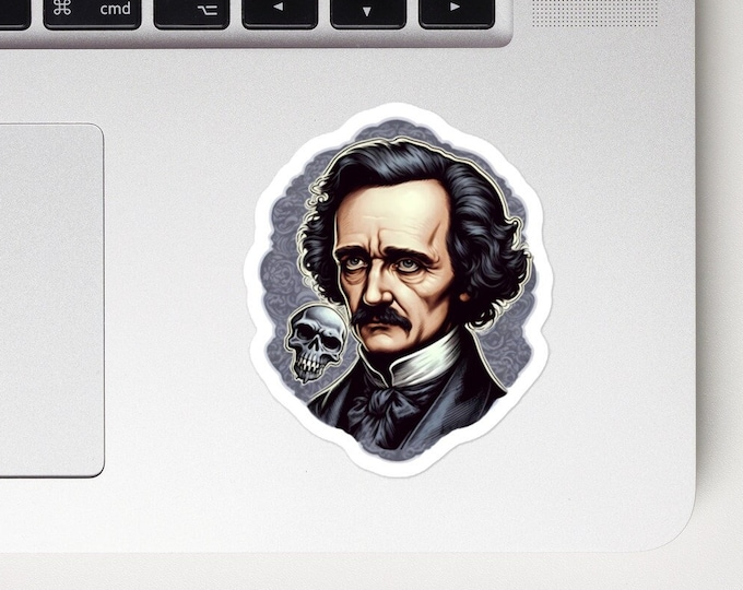 Edgar Allan Poe Sticker, Poe Yinyl Sticker, Literary Stickers, Literary ...