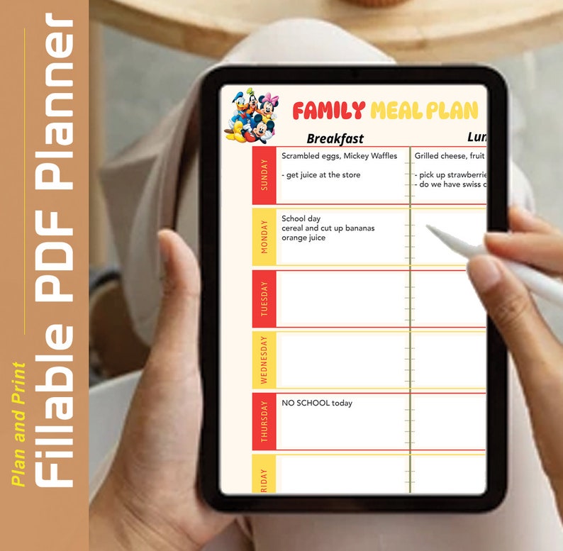 Magical Family Meal Planning With the Kids. 52 Week Print PDF Makes ...