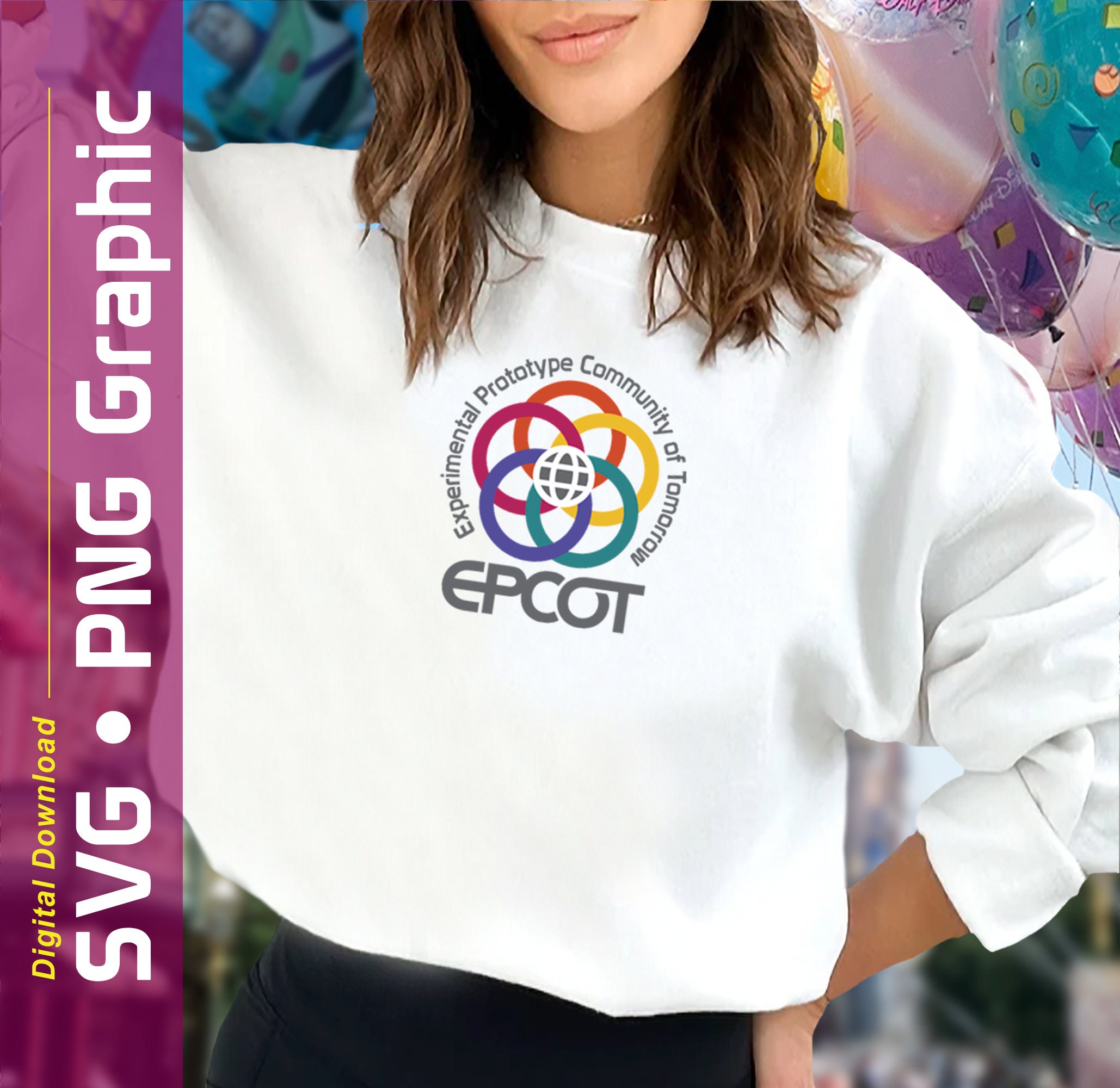 EPCOT Circles and Logo Experimental Prototype Community of Tomorrow SVG ...