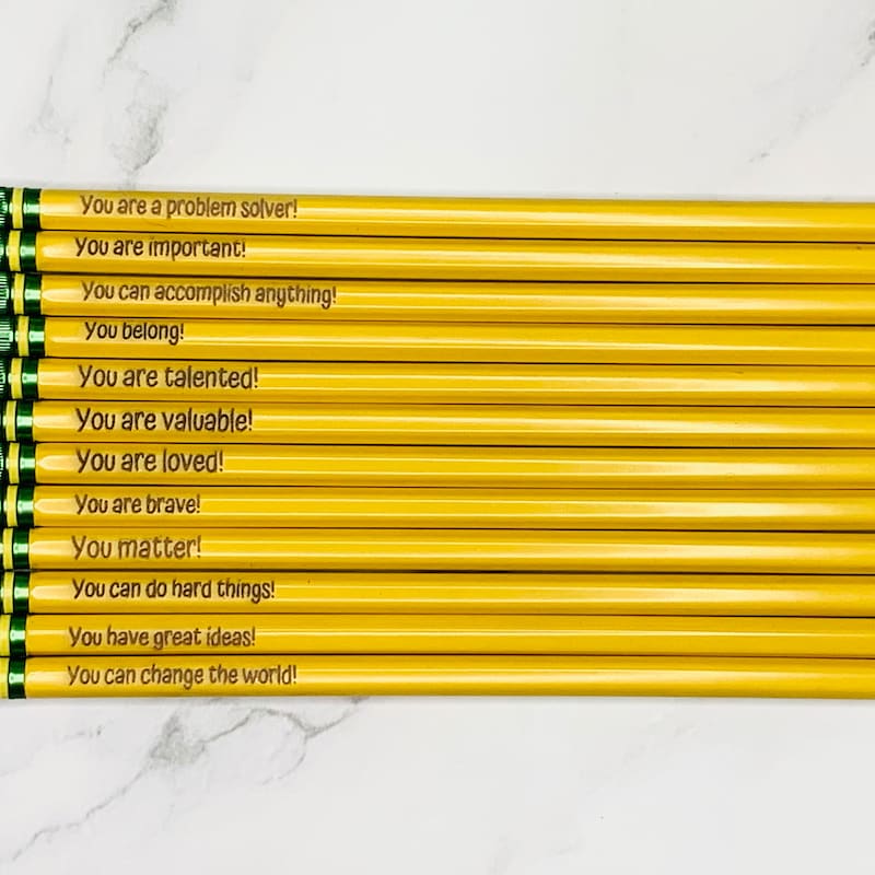 Motivational Pencils - Etsy