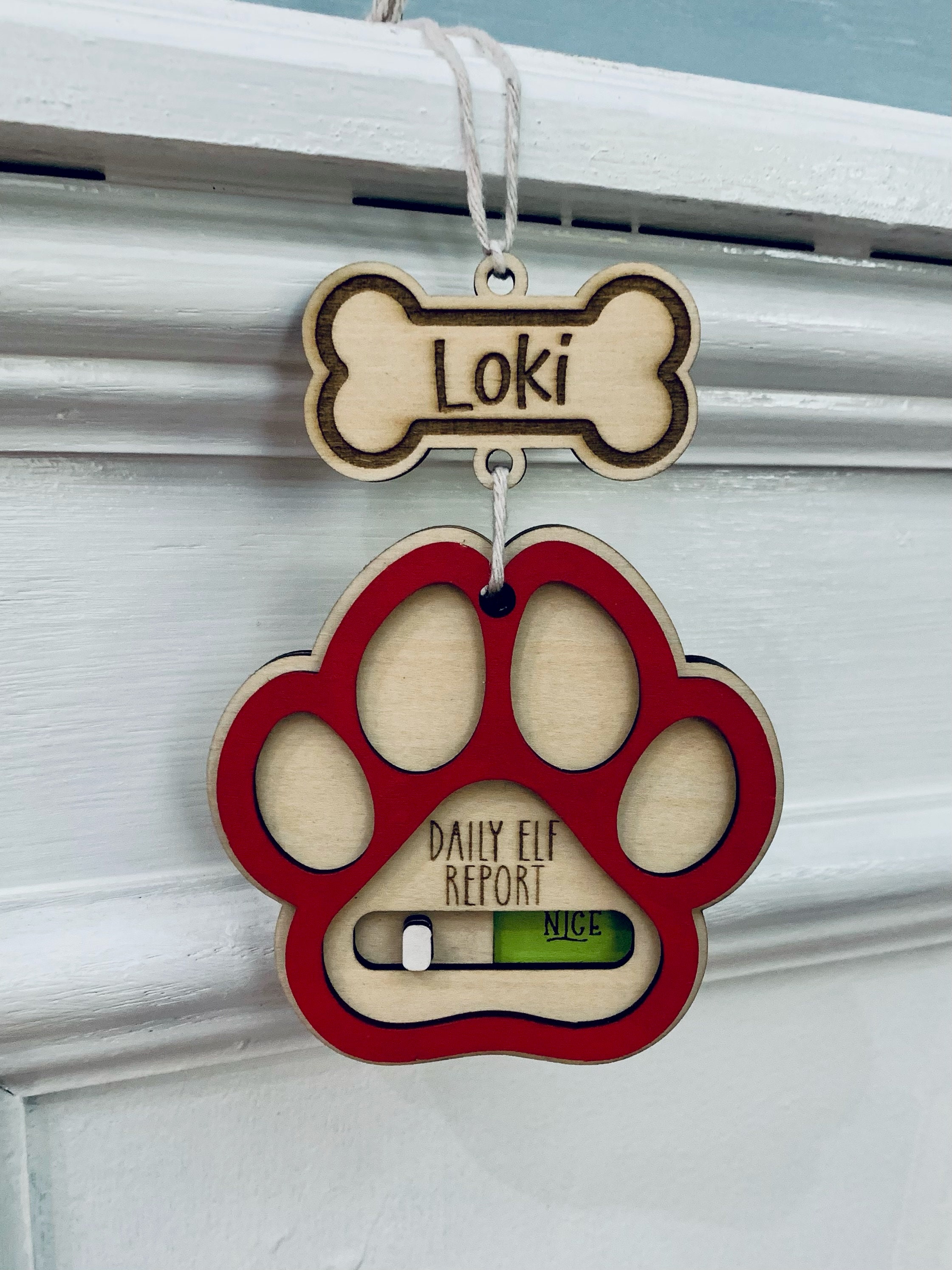Laser Cut Sliding Pet Ornament SVG File, Laser Cut File, Digital ...