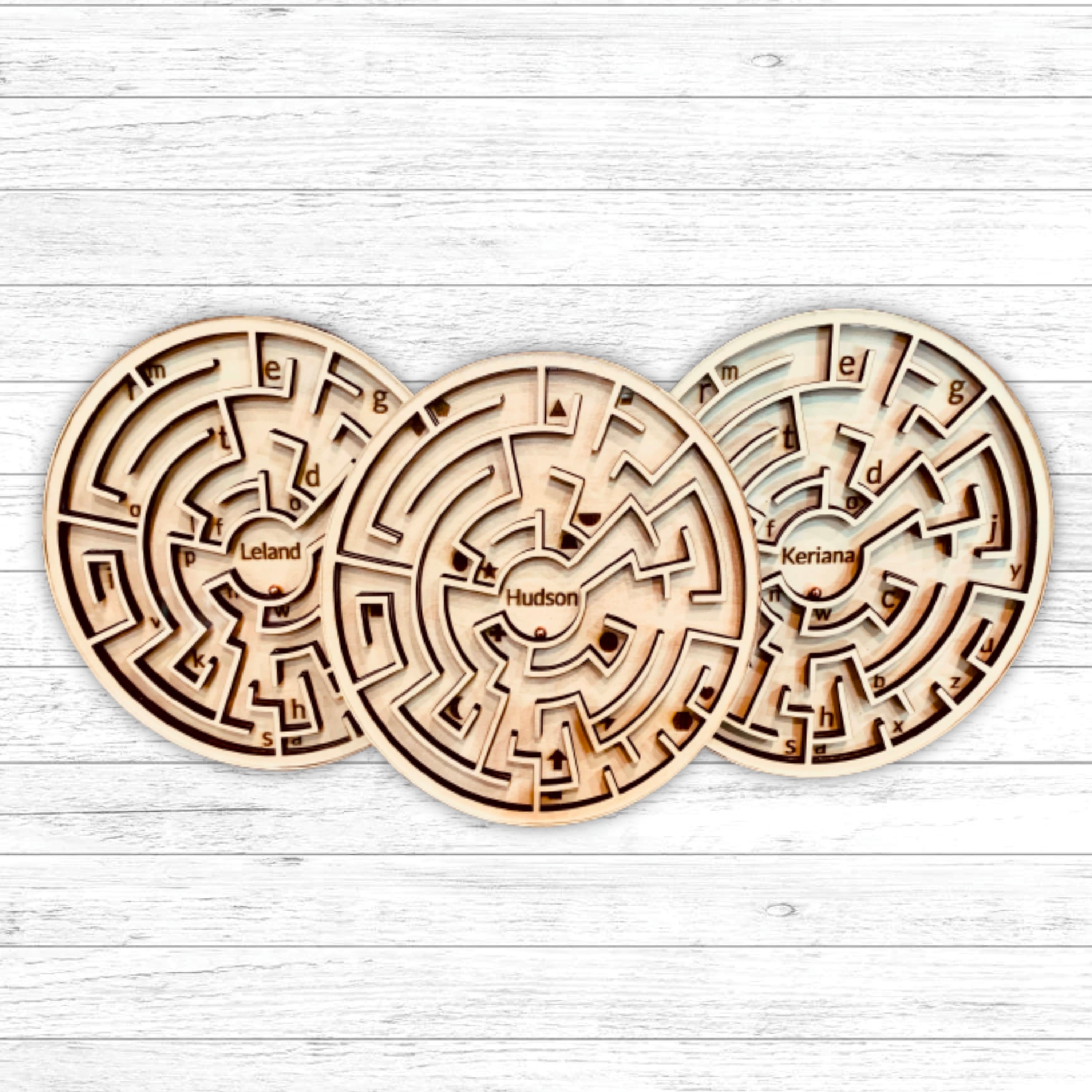 Personalized Letter Recognition Maze, Handmade Toys, Montessori Toys ...