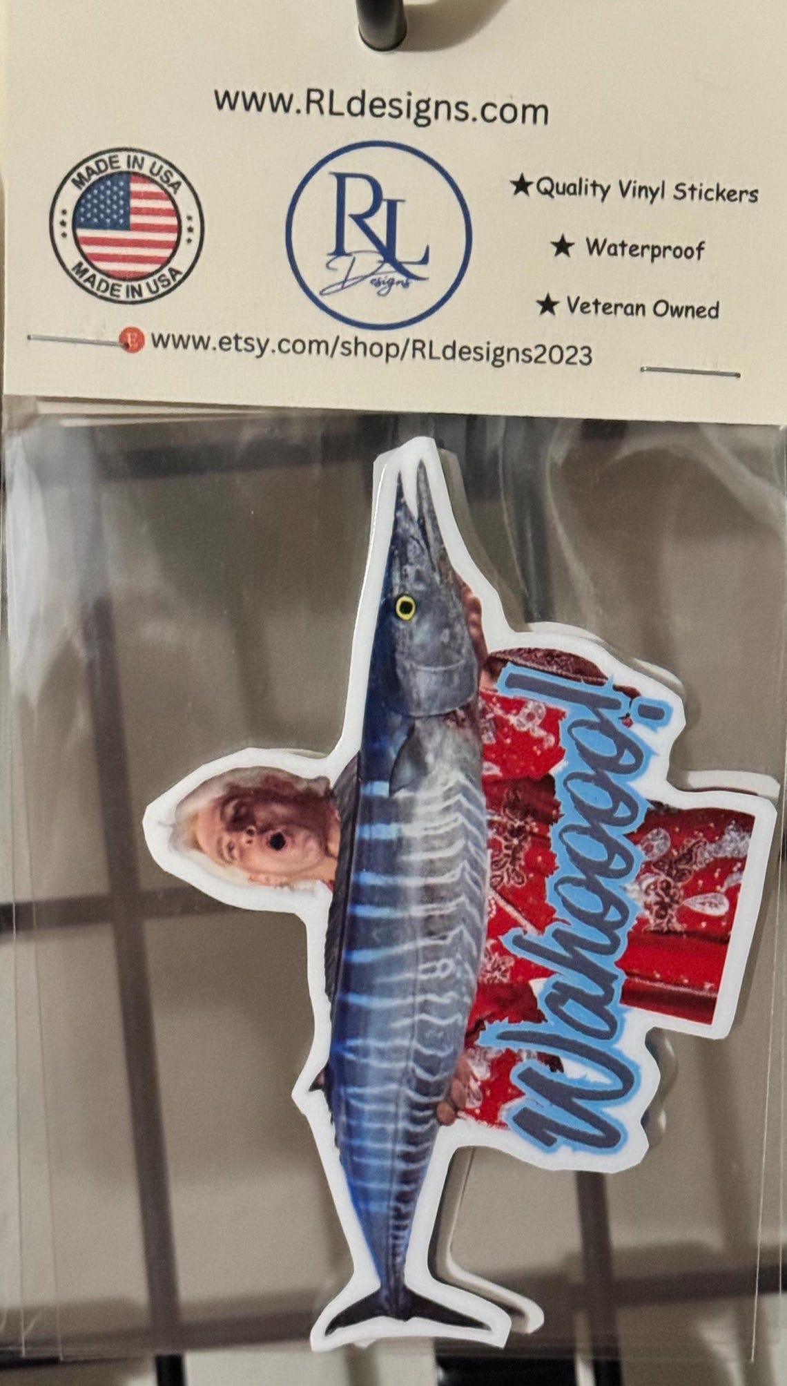 Ric Flair Wahooo! Funny Fish Sticker! - Etsy