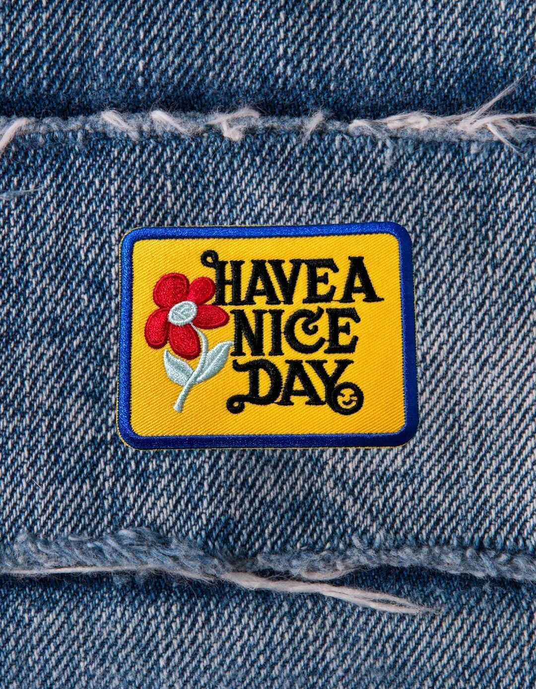Have a Nice Day Vintage Inspired Embroidered Patch! Iron-on! 3.5"x2.5 ...