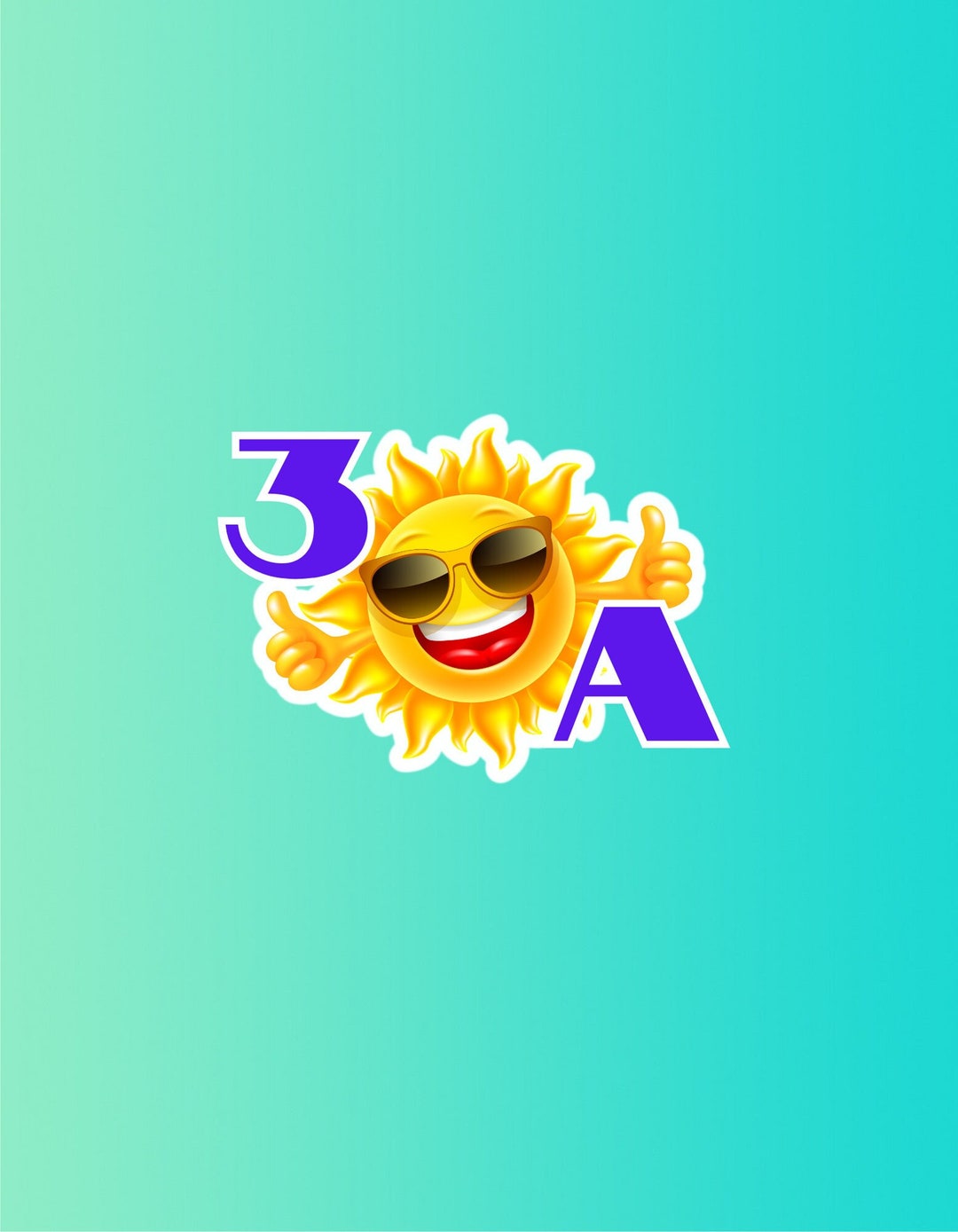 30A Sunshine Sticker - Etsy