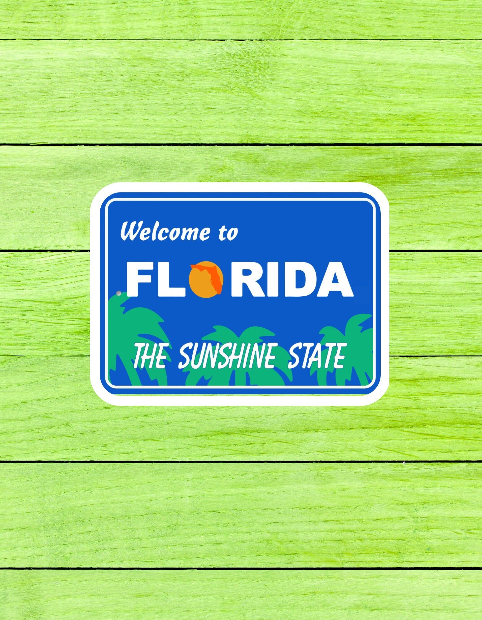 Welcome to Florida State Sign Sticker - Etsy
