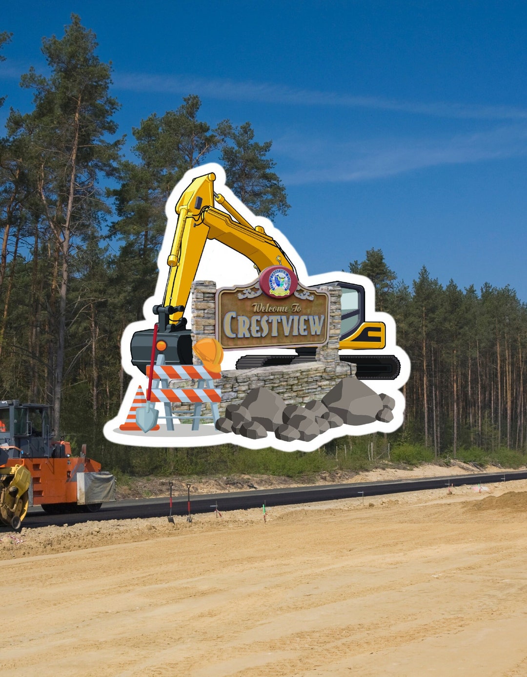 Crestview Florida Decal. 3x2.5 Waterproof Made in the USA - Etsy