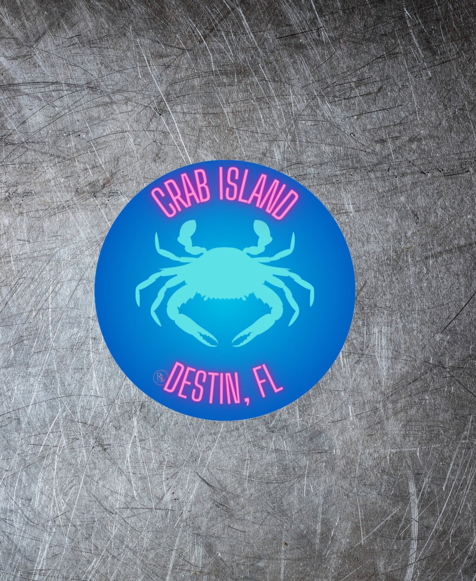 Crab Island Destin FL Sticker - Etsy