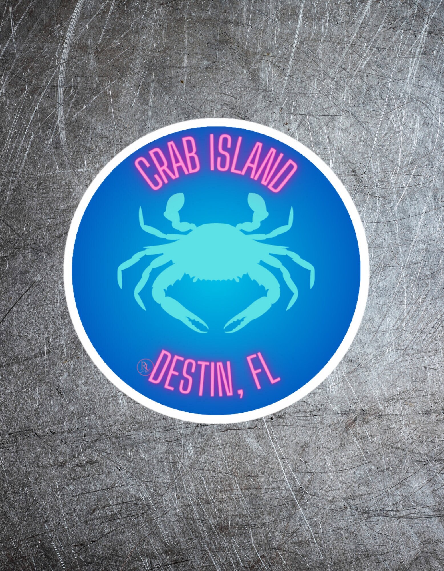 Crab Island Destin FL Sticker - Etsy