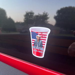 RIP Toby Keith Red Solo Cup Decal/sticker Tribute. 3x2 Made in the USA ...