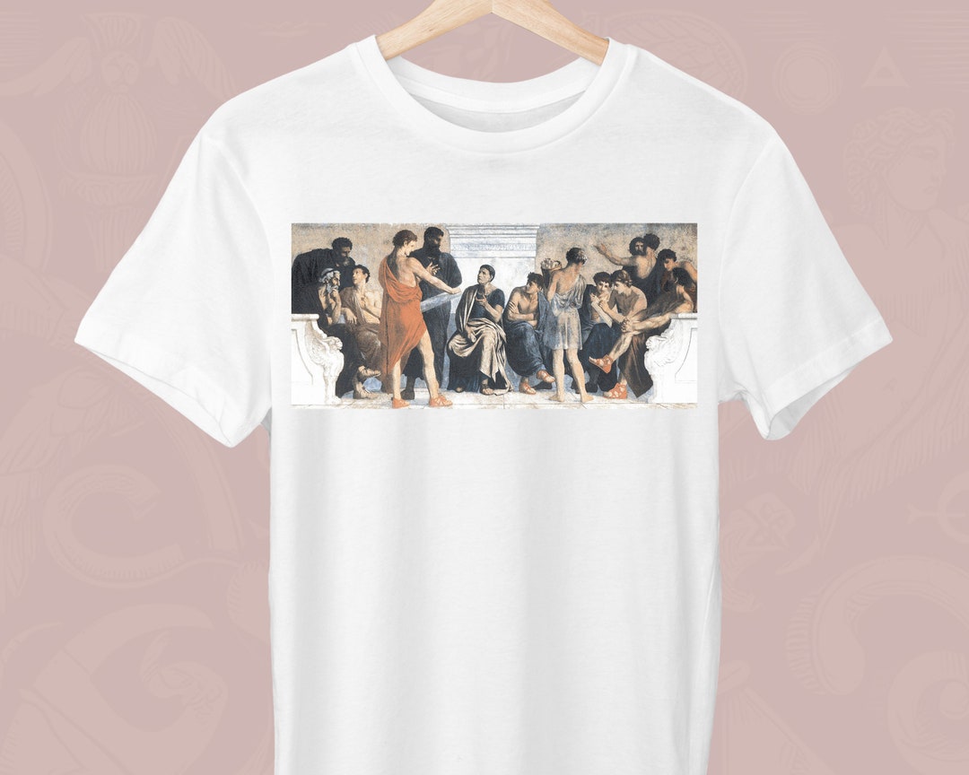 School of Aristotle, Gustav Adolph Spangenberg, Unisex T-shirt, Greek T ...