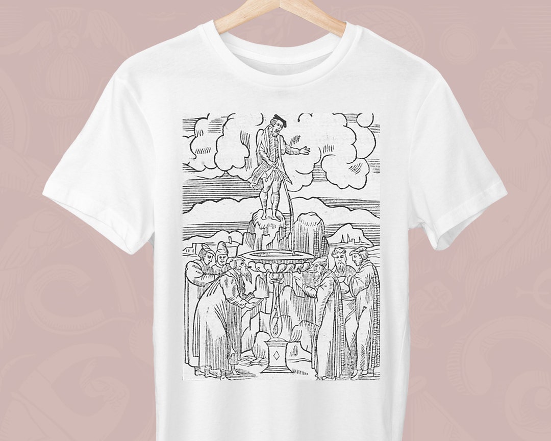 Homer Stands Urinating Into a Fountain, Guillaume La Perrière, Unisex T ...
