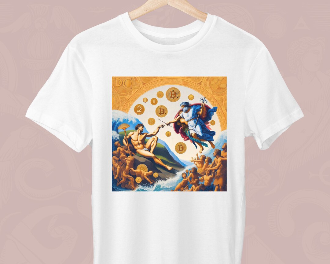 Greek Themed Bitcoins VI, Bitcoin Unisex T-shirt, Greek T-shirt, Greek ...