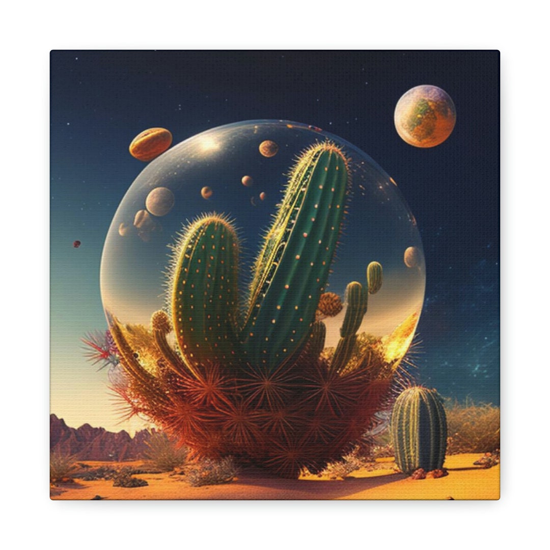 Bubble Cacti, Canvas Gallery Wraps - Etsy