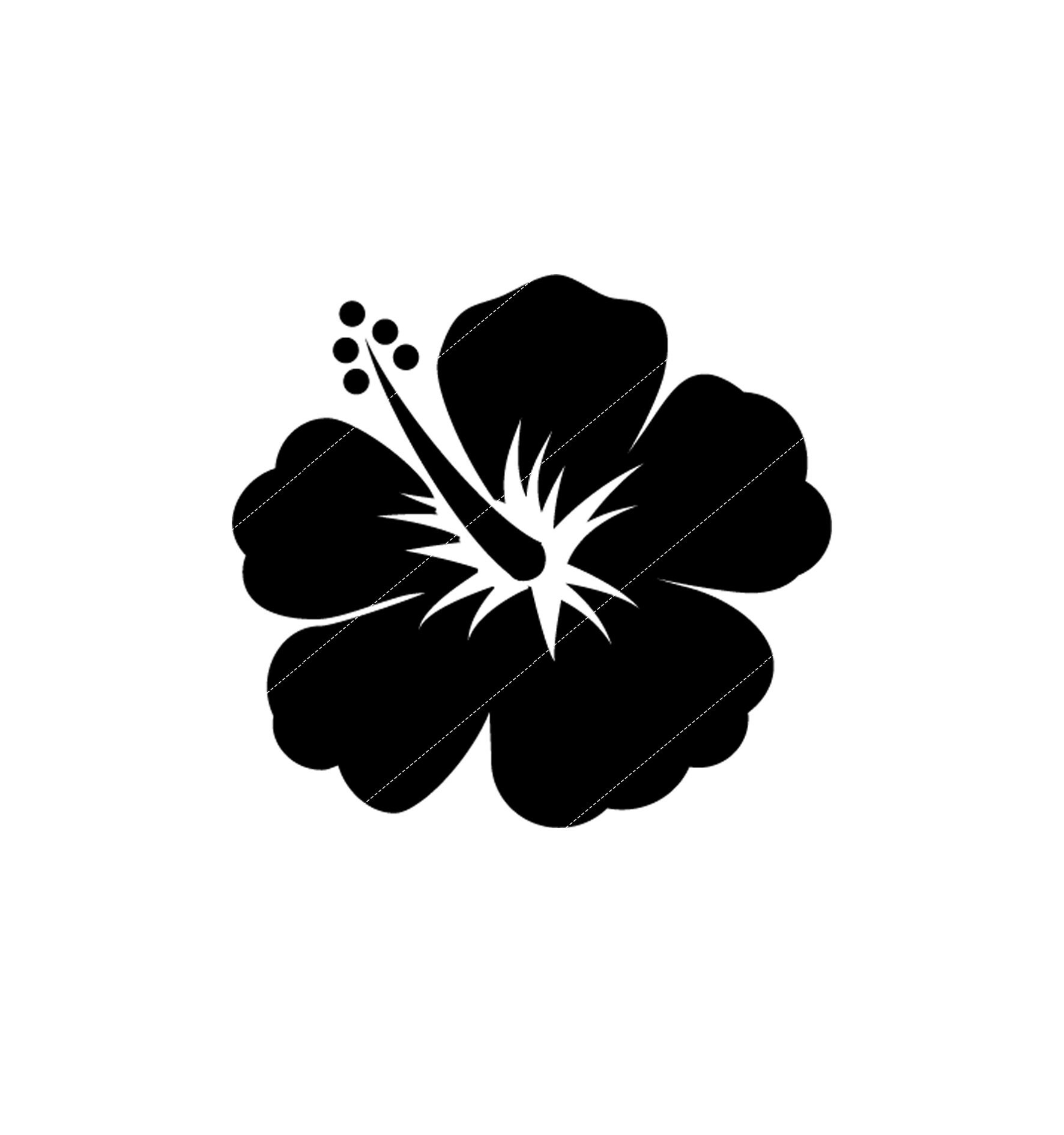Hibiscus Svg Hibiscus Clip Art Hawaiian Flower Svg Hibiscus Etsy