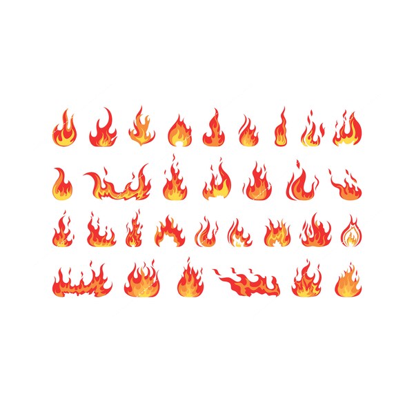 Flame Svg - Etsy