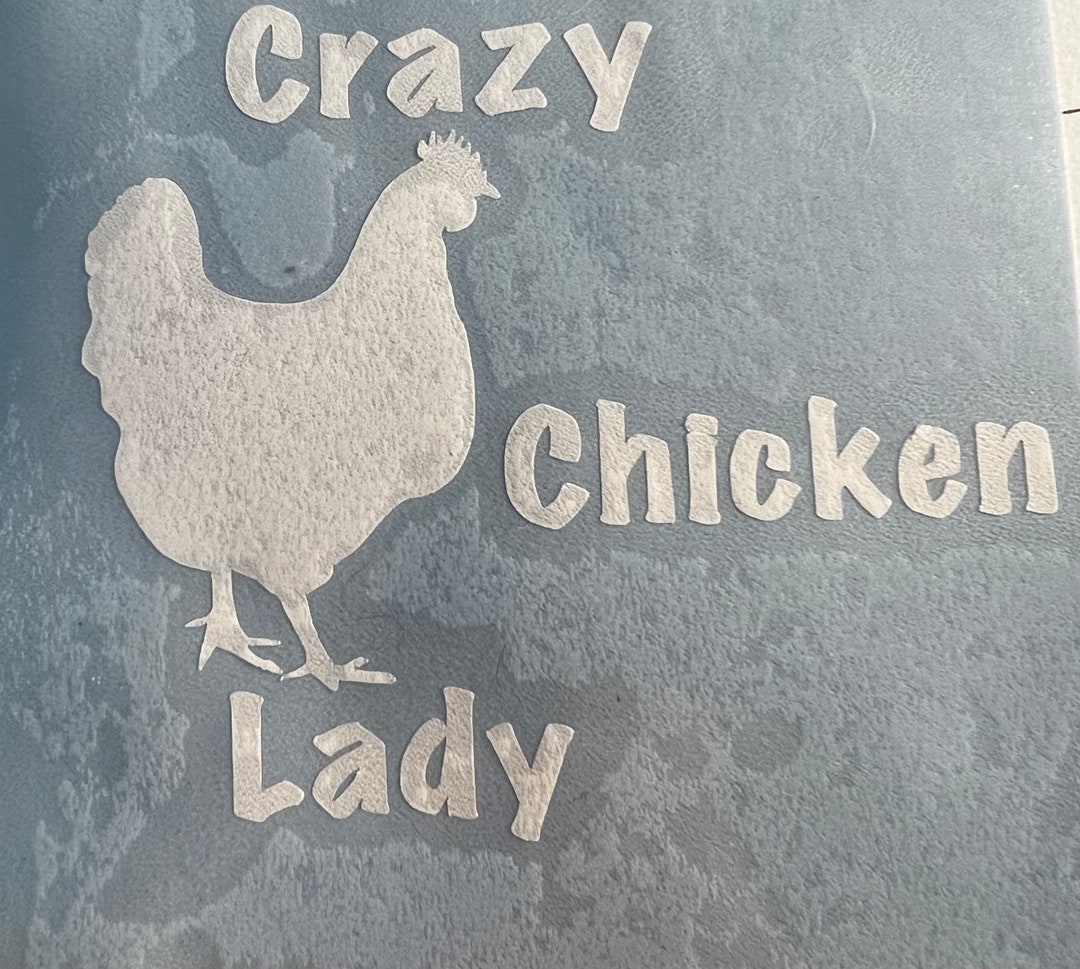 Crazy Chicken Lady Decal - Etsy